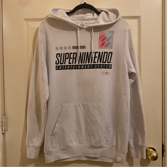Nintendo | Tops | Super Nintendo Entertainment System Spellout Logo ...